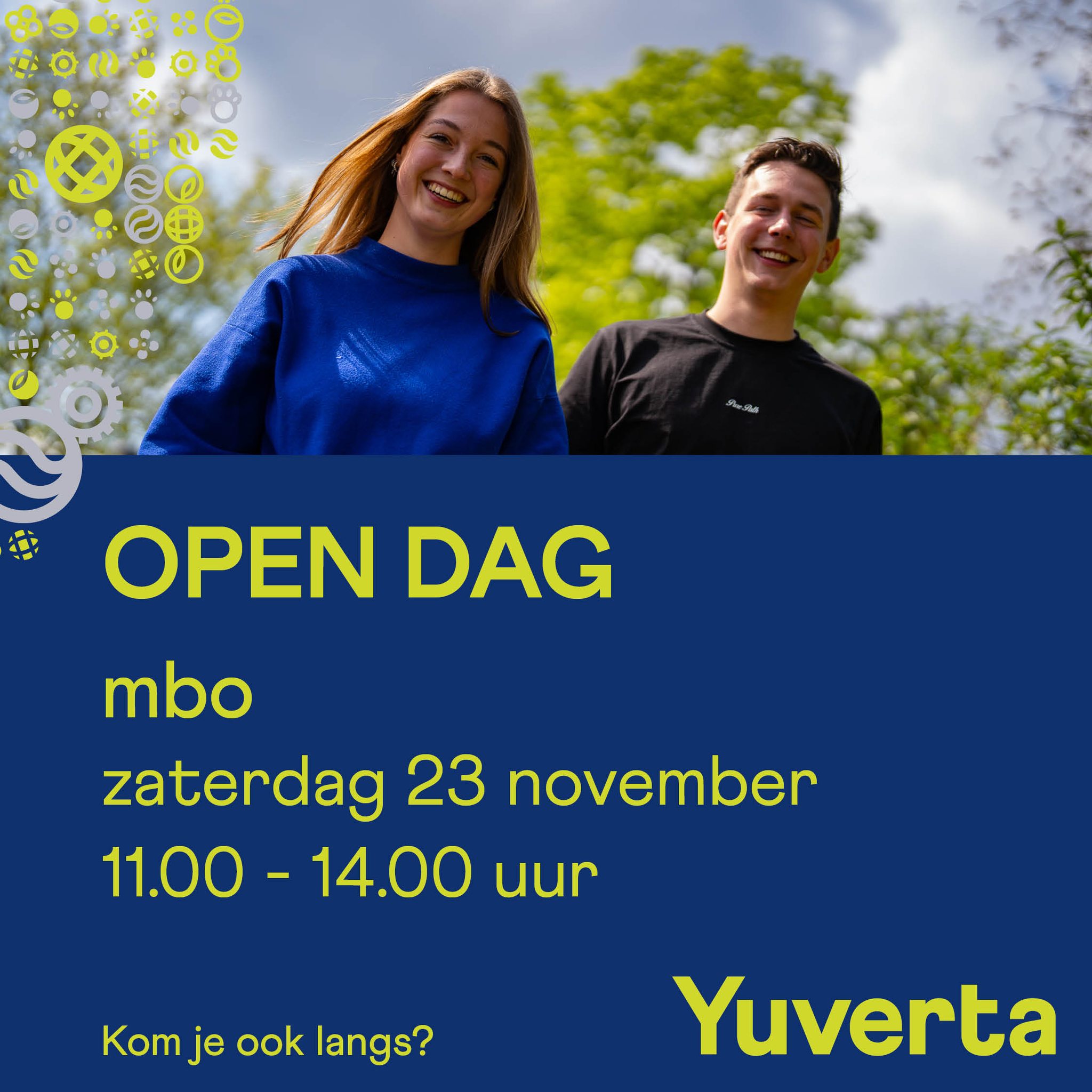 Flyer voor open dag Yuverta mbo Horst | november 2024 | AgroLeeft